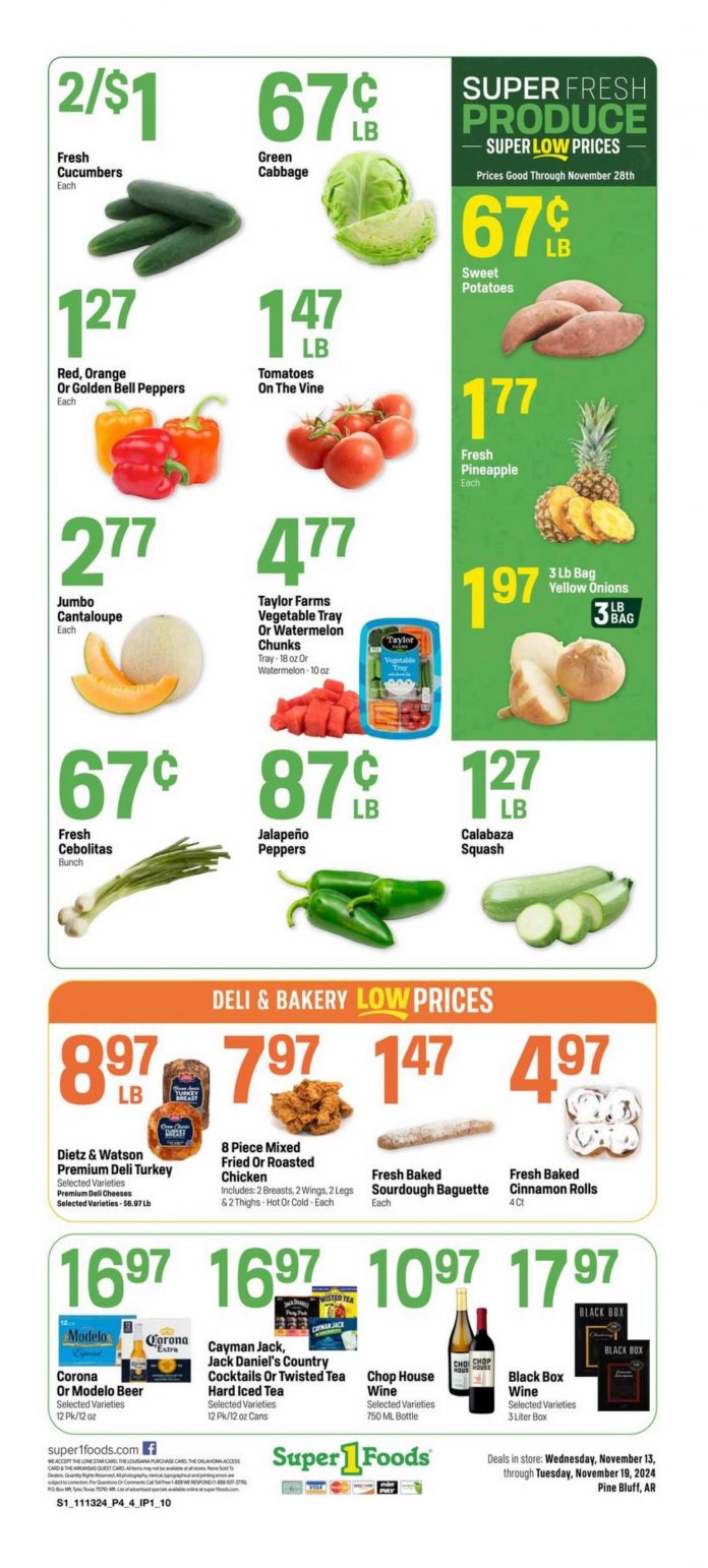 Super 1 Foods Weekly Ad Nov 13 – Nov 19, 2024