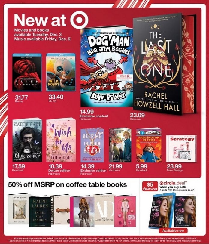Target Weekly Ad Dec 01 – Dec 07, 2024 (Cyber Monday Promotion Included)