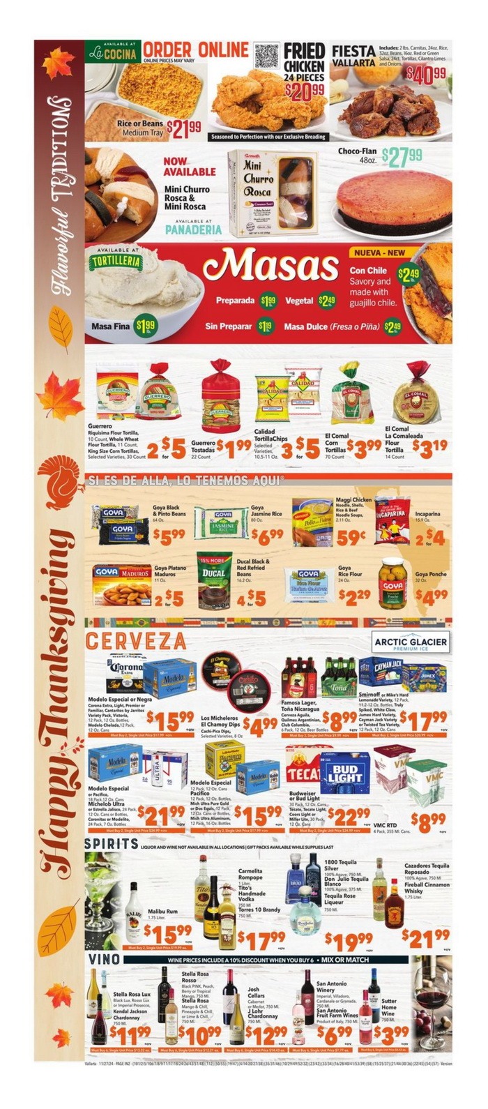 Vallarta Weekly Ad Nov 28 – Dec 03, 2024 (Thanksgiving Promotion Included)