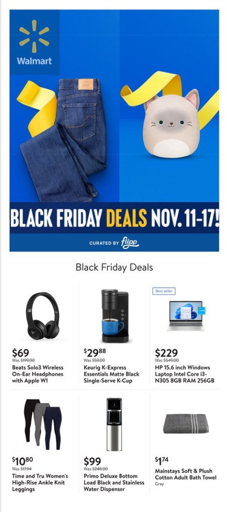 Walmart Black Friday Ad Nov 11 – Nov 17, 2024