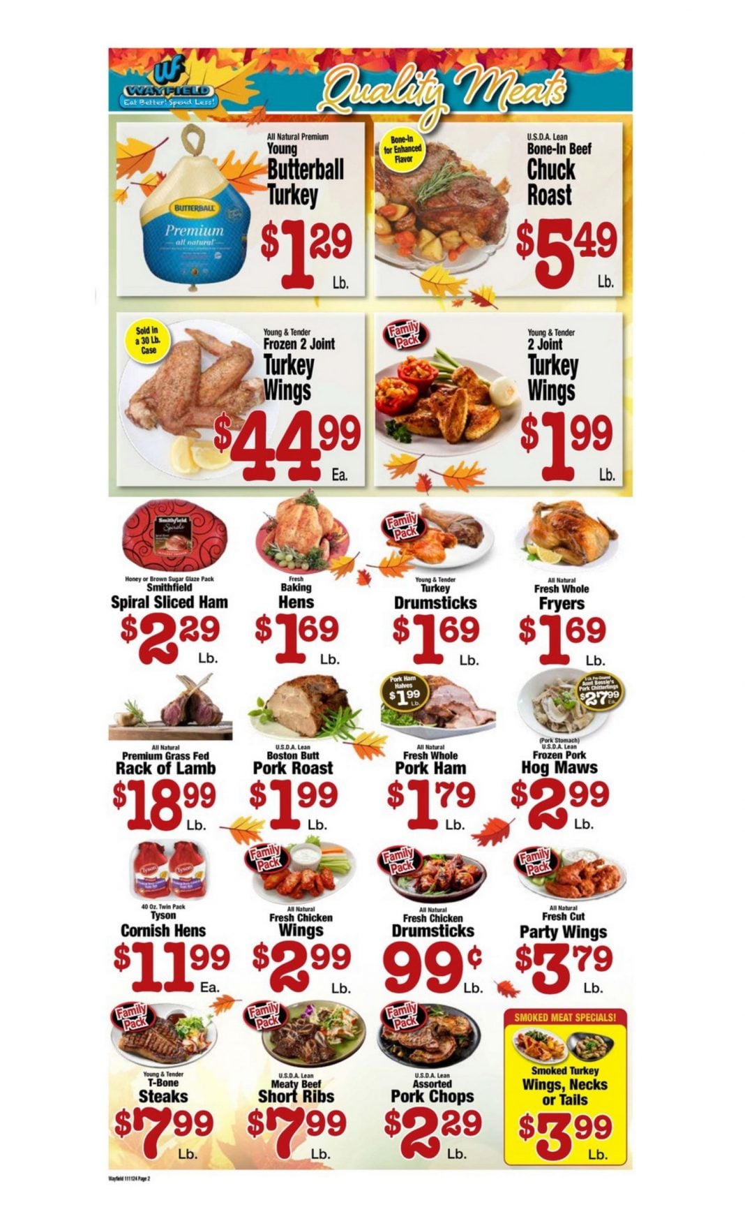 Wayfield Foods Weekly Ad Nov 11 – Dec 01, 2024