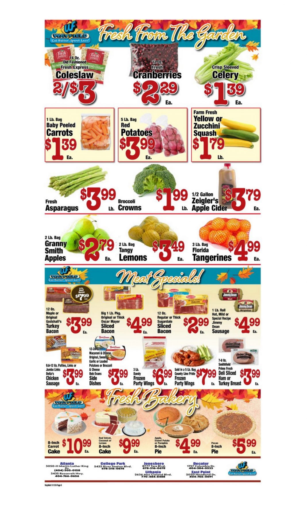 Wayfield Foods Weekly Ad Nov 11 – Dec 01, 2024