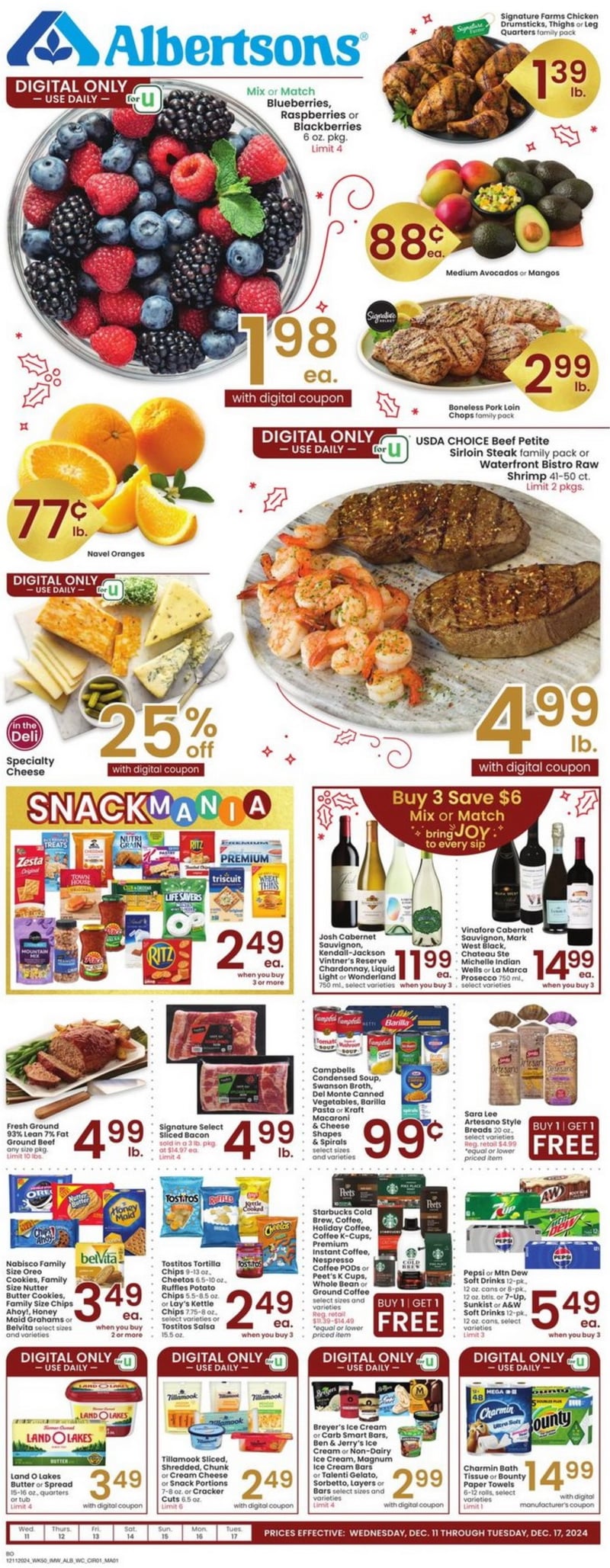 Albertsons Weekly Ad Dec 11 – Dec 17, 2024