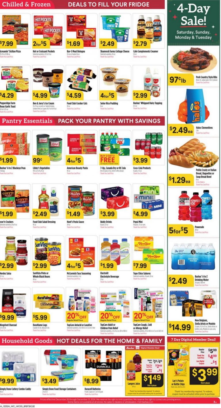 Bashas Weekly Ad Dec 25 – Dec 31, 2024