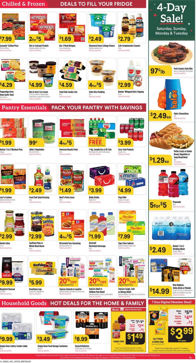 Bashas Weekly Ad Dec 25 – Dec 31, 2024