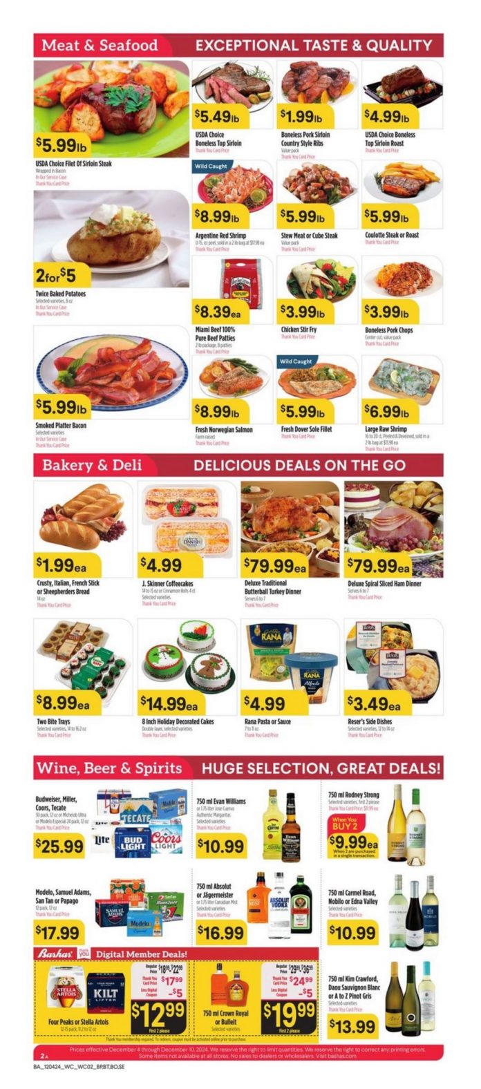 Bashas Weekly Ad Dec 04 – Dec 10, 2024