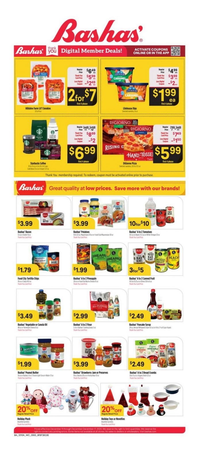 Bashas Weekly Ad Dec 11 – Dec 17, 2024