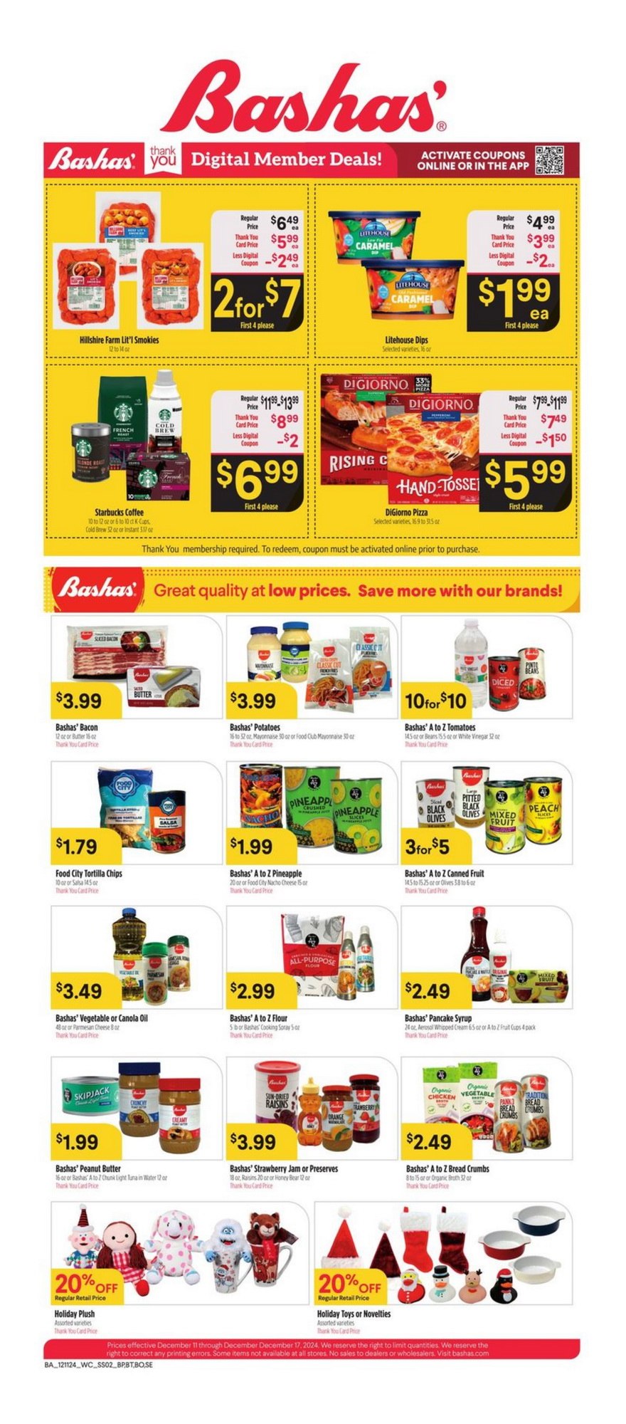 Bashas Weekly Ad Dec 11 – Dec 17, 2024