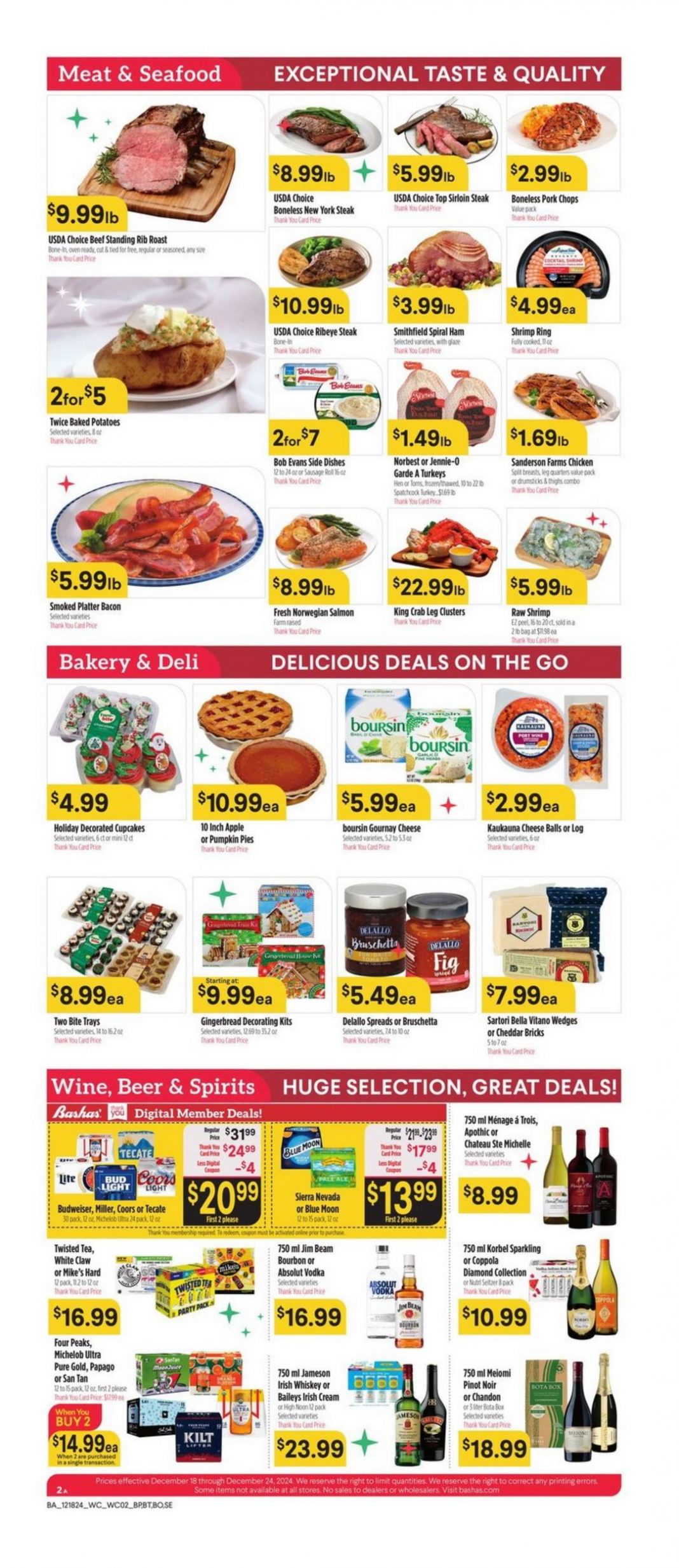 Bashas Weekly Ad Dec 18 – Dec 24, 2024 (Christmas Promotion Included)