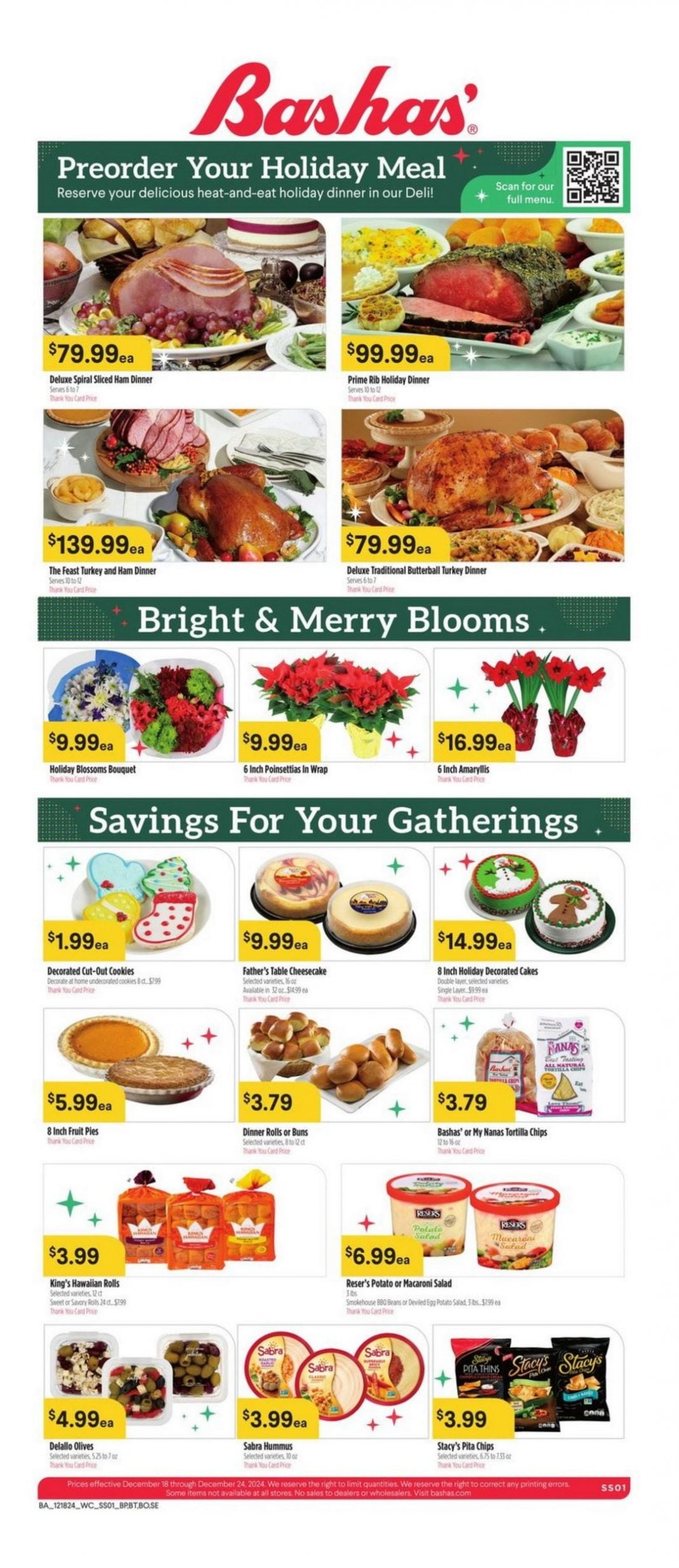 Bashas Weekly Ad Dec 18 – Dec 24, 2024 (Christmas Promotion Included)