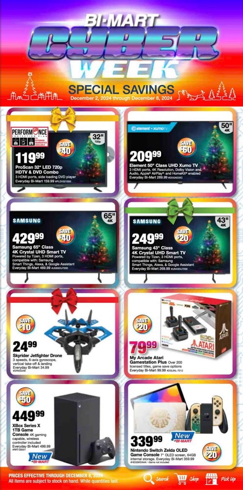 Bi-Mart Cyber Week Ad Dec 02 – Dec 08, 2024