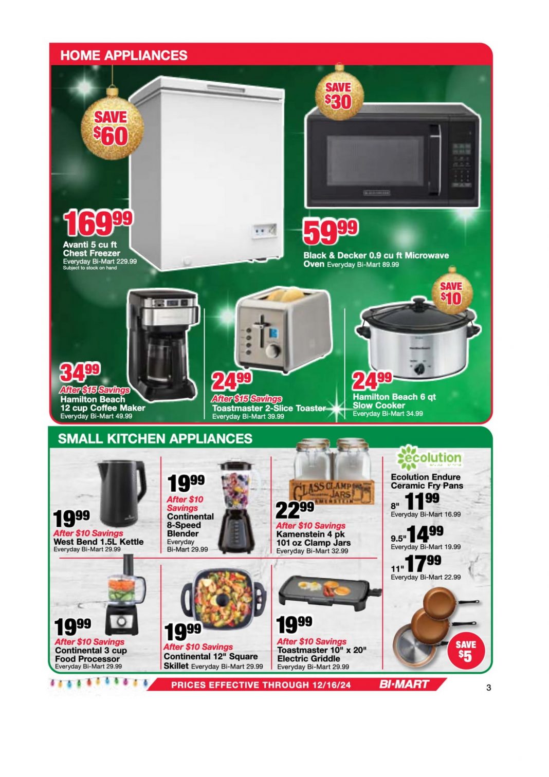 Bi-Mart Weekly Ad Dec 03 – Dec 16, 2024