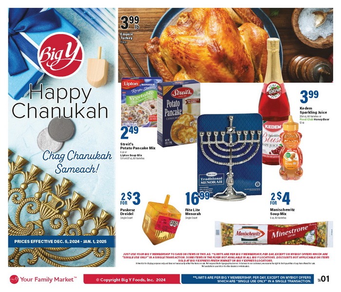 Big Y Weekly Ad Dec 19 – Dec 25, 2024 (Christmas Promotion Included)