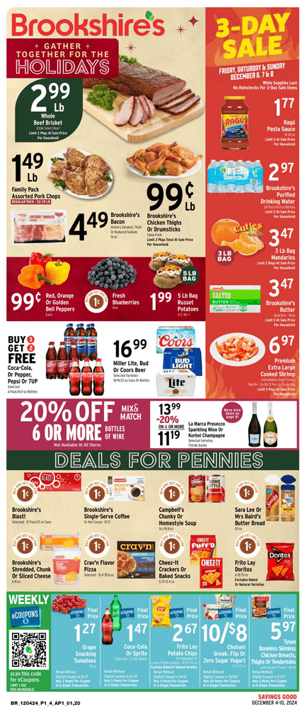 Brookshire's Weekly Ad Dec 04 – Dec 10, 2024