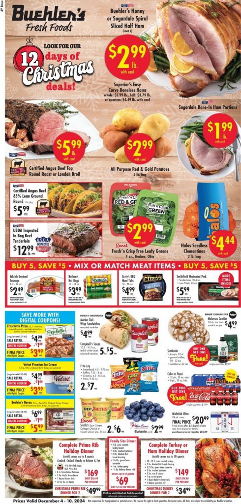 Buehler's Weekly Ad Dec 04 – Dec 10, 2024
