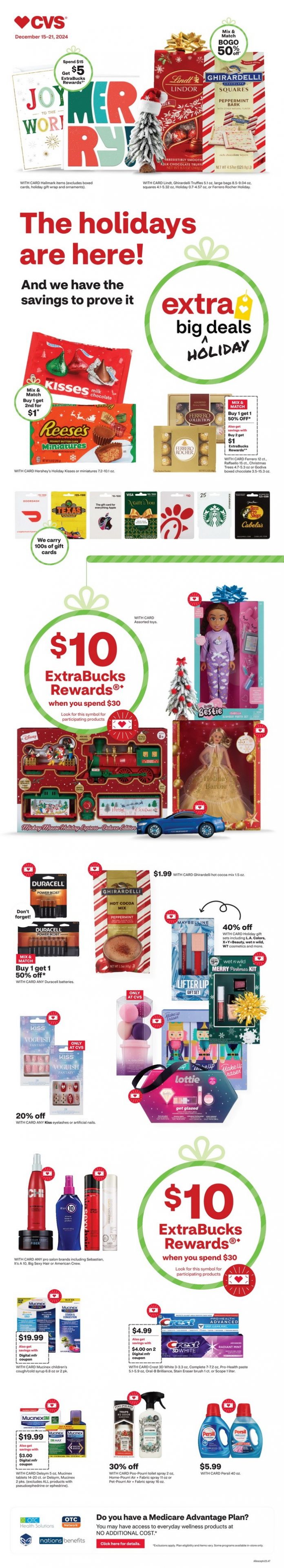 CVS Weekly Ad Dec 15 – Dec 21, 2024 (Christmas Promotion Included)