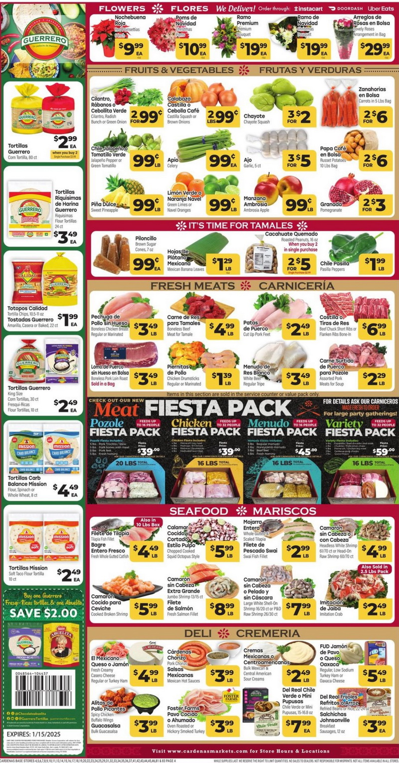 Cardenas Weekly Ad Dec 18 – Dec 25, 2024 (Christmas Day Promotion Included)