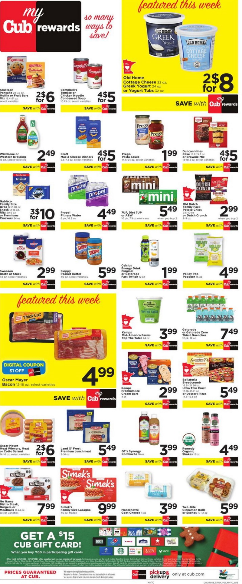 Cub Foods Weekly Ad Dec 08 – Dec 14, 2024