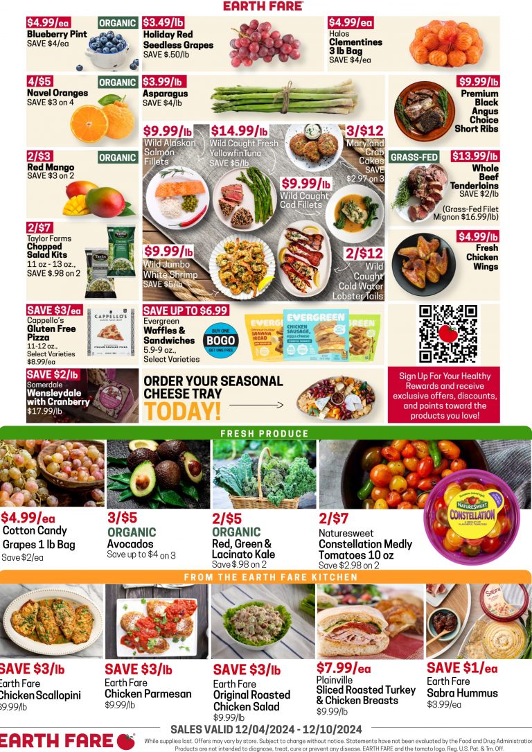 Earth Fare Weekly Ad Dec 04 – Dec 10, 2024