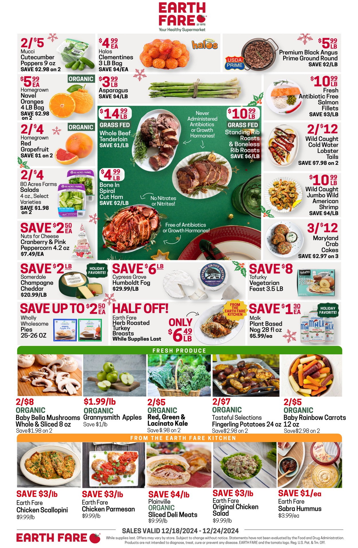 Earth Fare Weekly Ad Dec 18 – Dec 24, 2024