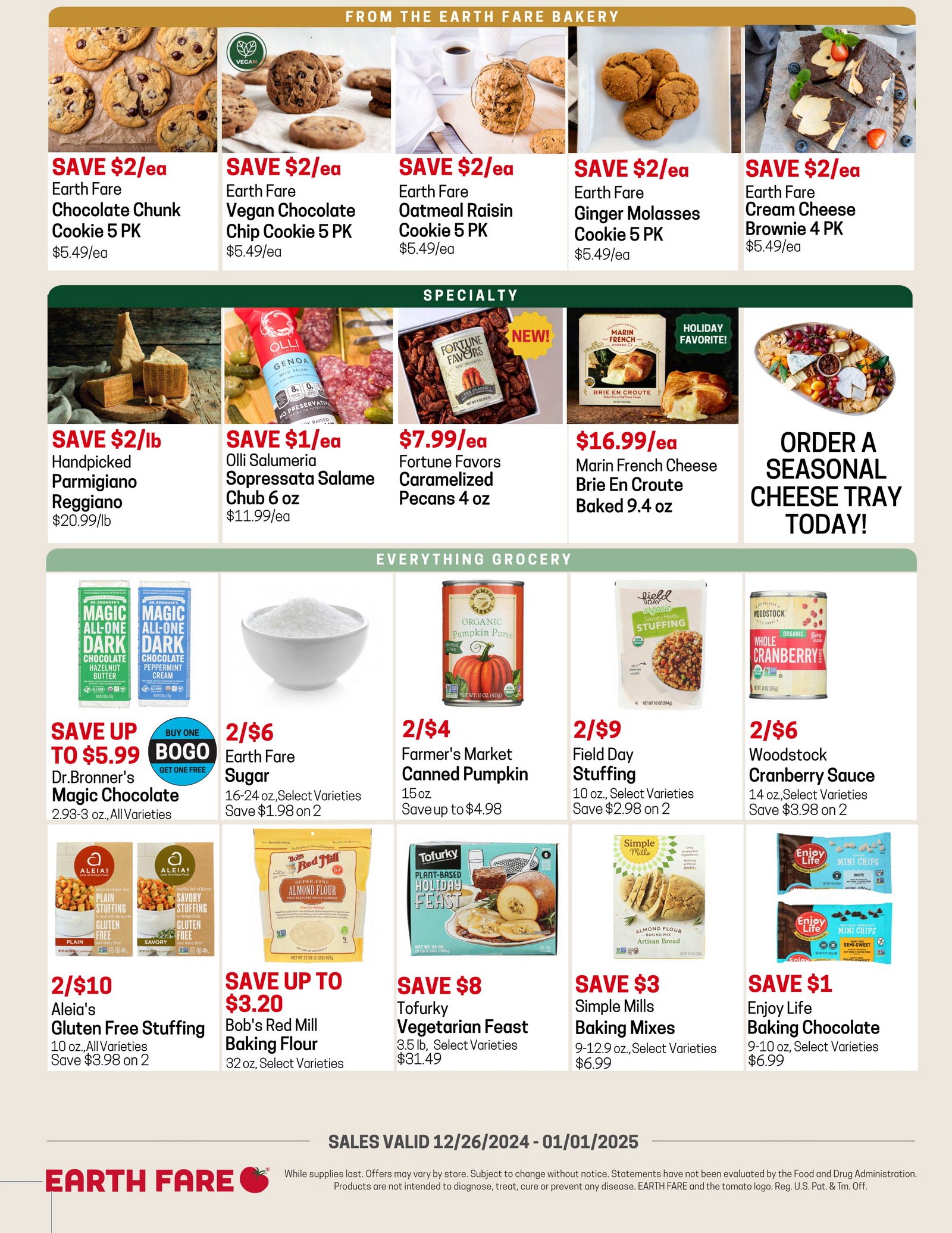 Earth Fare Weekly Ad Dec 26, 2024 – Jan 01, 2025