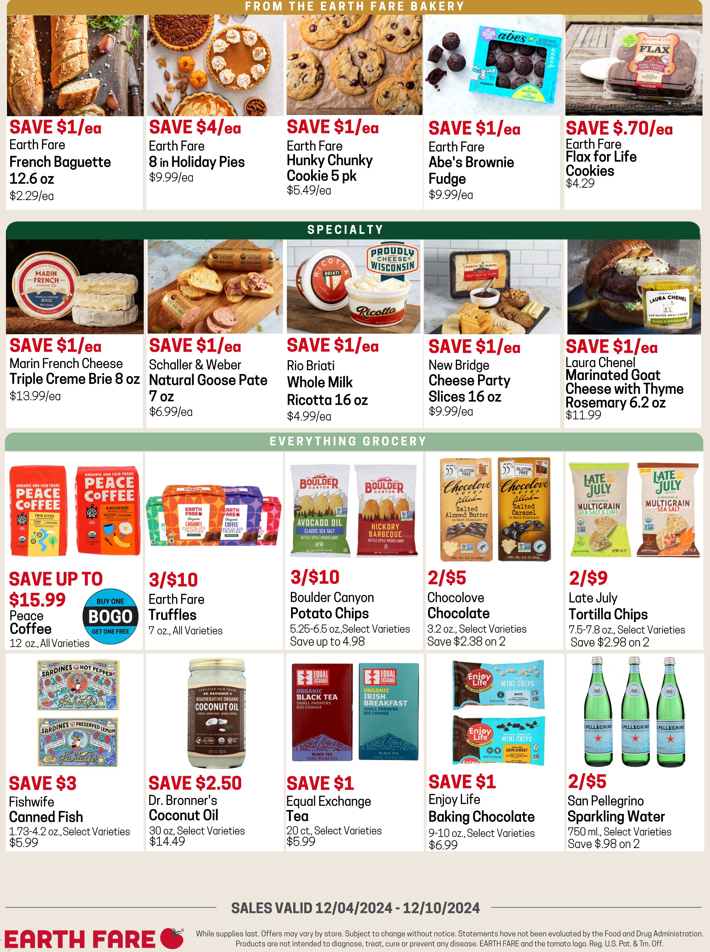 Earth Fare Weekly Ad Dec 04 – Dec 10, 2024