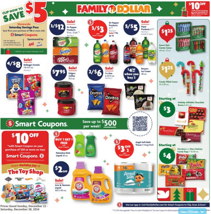 Family Dollar Weekly Ad Dec 22 – Dec 28, 2024 (Christmas Promotion ...