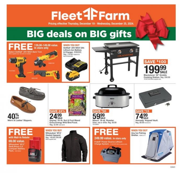 Fleet Farm Weekly Ad Dec 19 – Dec 25, 2024 (Christmas Promotion Included)