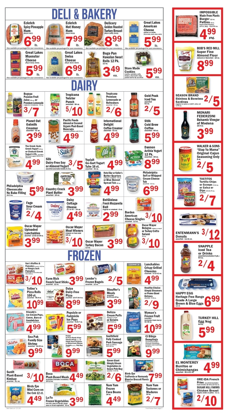 Food Bazaar Weekly Ad Dec 05 – Dec 11, 2024