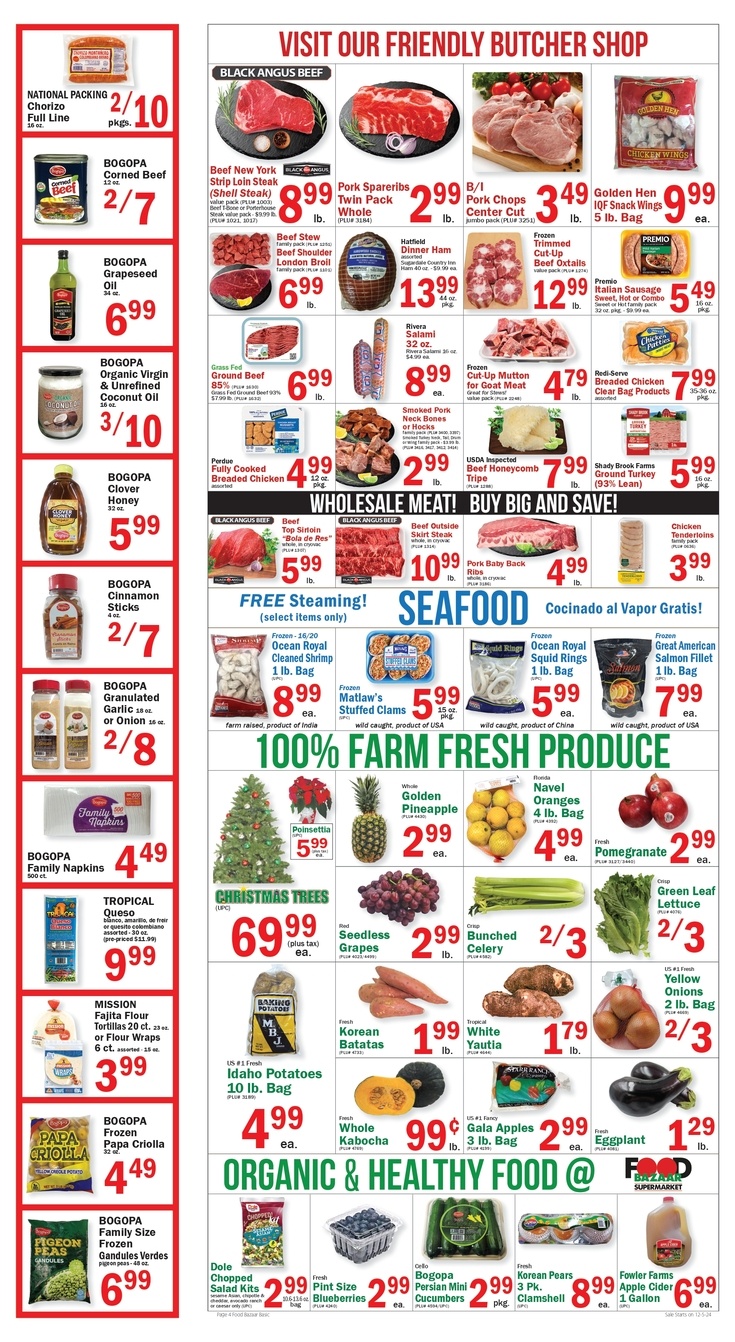 Food Bazaar Weekly Ad Dec 05 – Dec 11, 2024