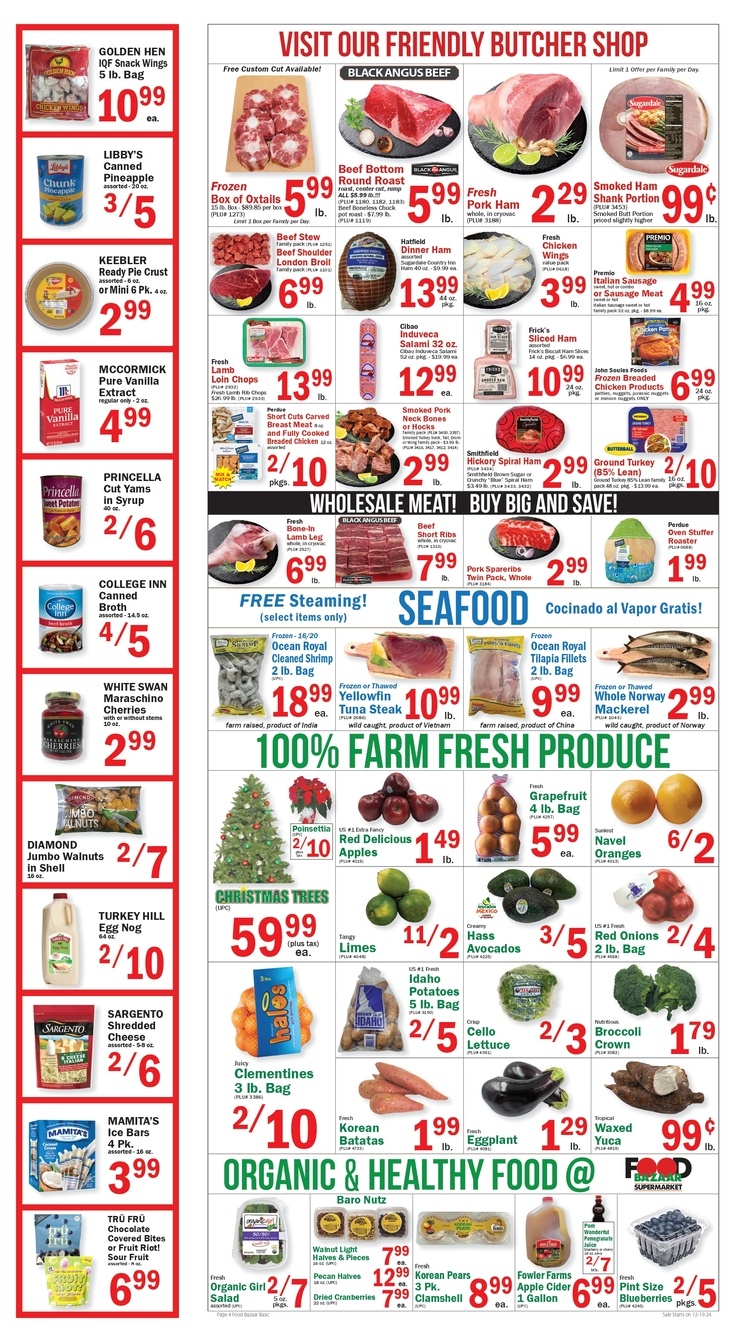 Food Bazaar Weekly Ad Dec 19 – Dec 25, 2024 (Christmas Promotion Included)