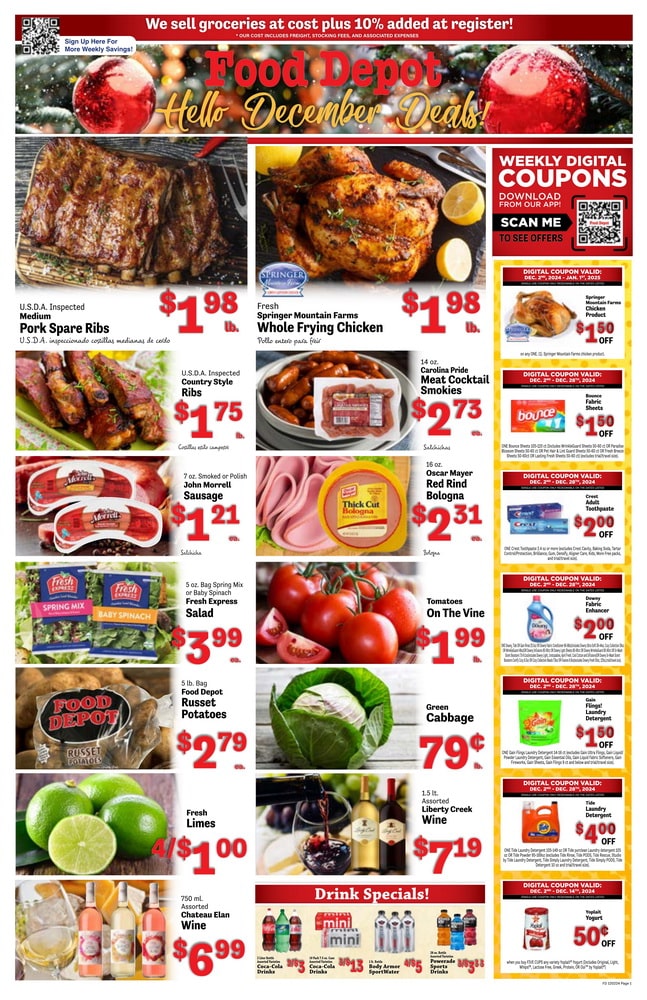 Food Depot Weekly Ad Dec 02 – Dec 08, 2024