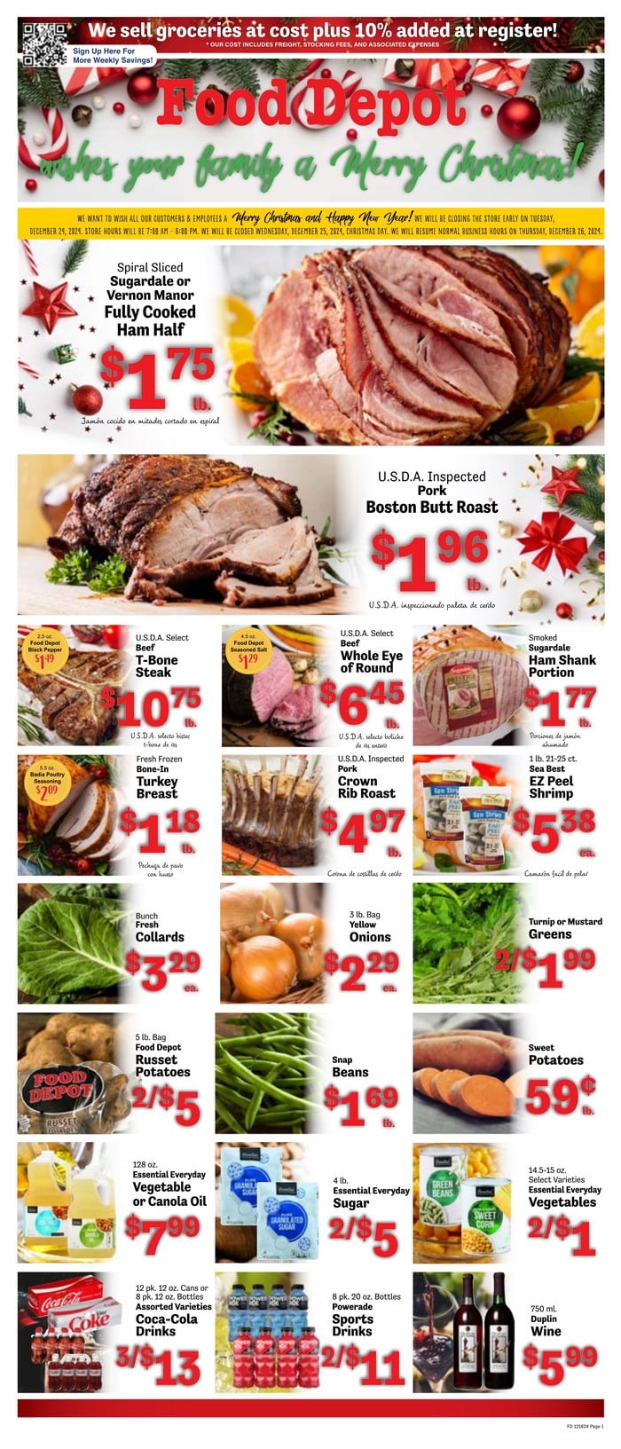 Food Depot Weekly Ad Dec 16 – Dec 29, 2024 (Christmas Promotion Included)