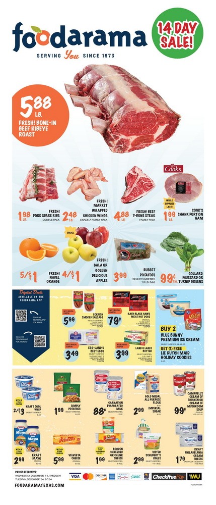 Foodarama Weekly Ad Dec 11 – Dec 24, 2024