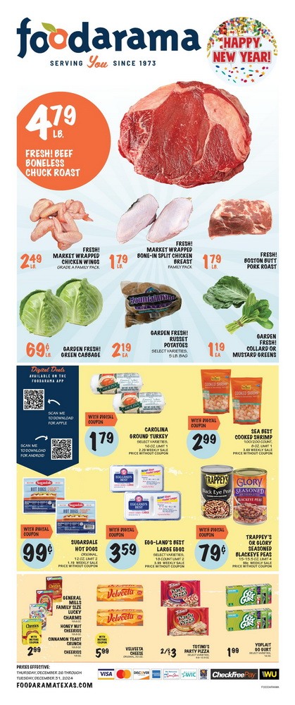 Foodarama Weekly Ad Dec 26 – Dec 31, 2024 (New Year Promotion Included)