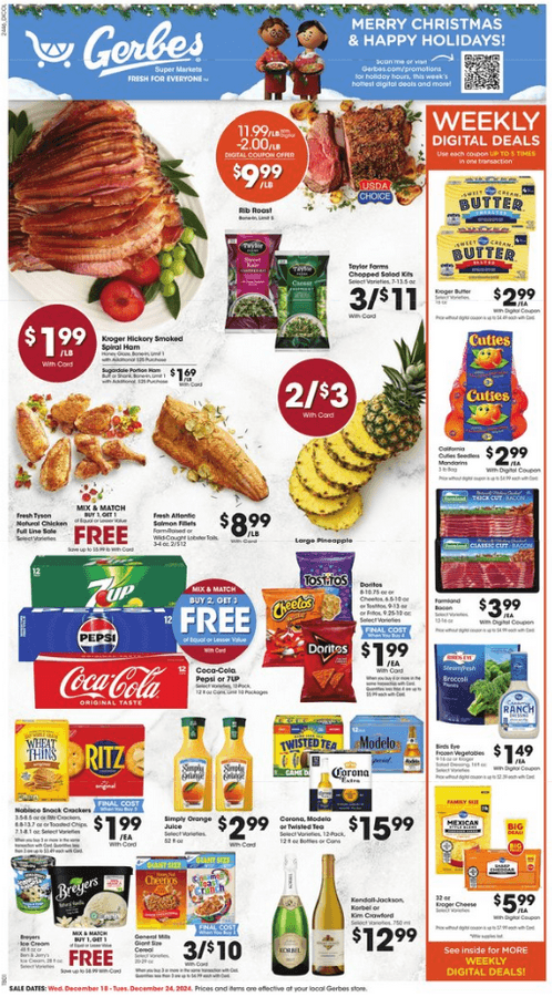 Gerbes Weekly Ad Dec 18 – Dec 24, 2024