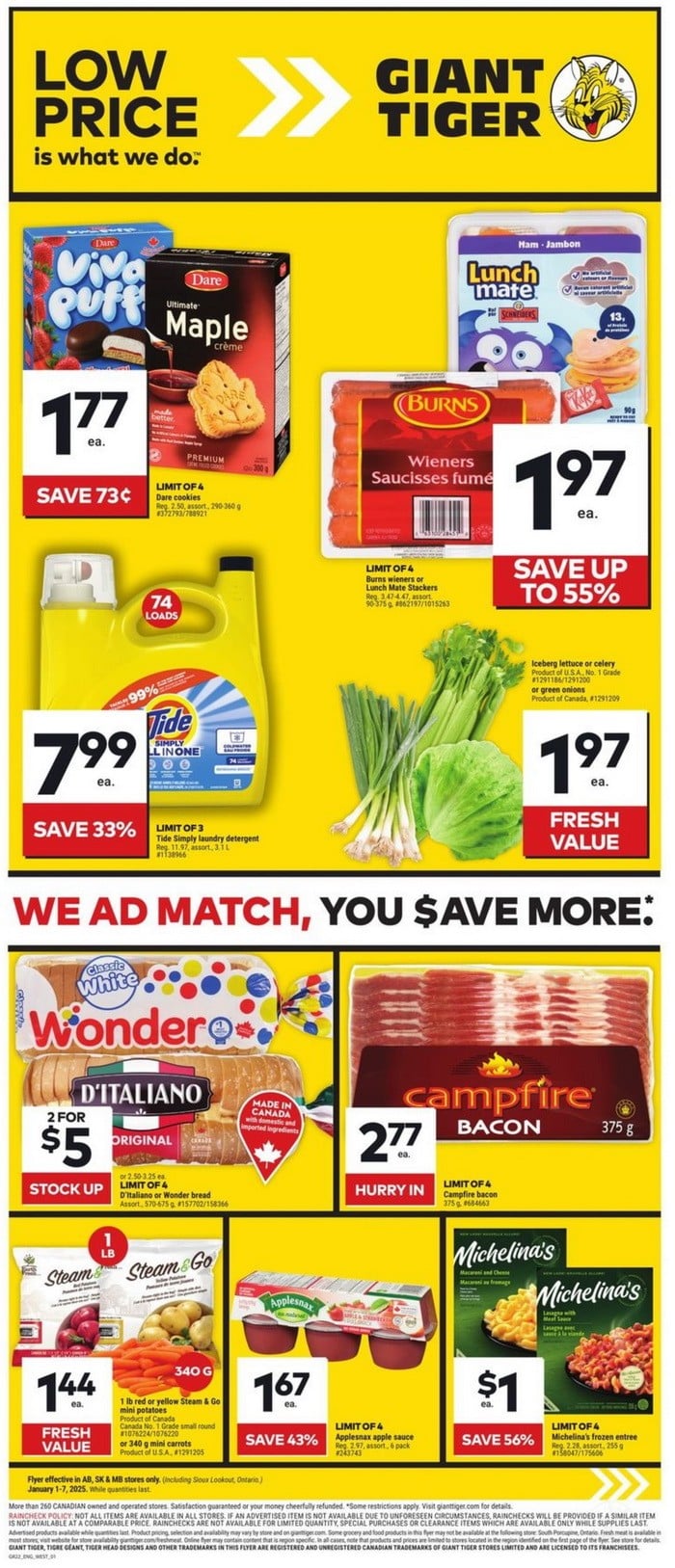 Giant Tiger Weekly Ad Jan 01 – Jan 07, 2025