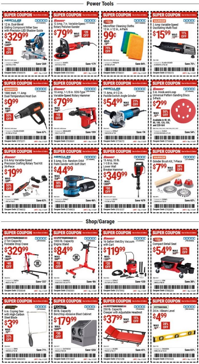 Harbor Freight New Year Coupon Sale Dec 30, 2024 – Jan 12, 2025