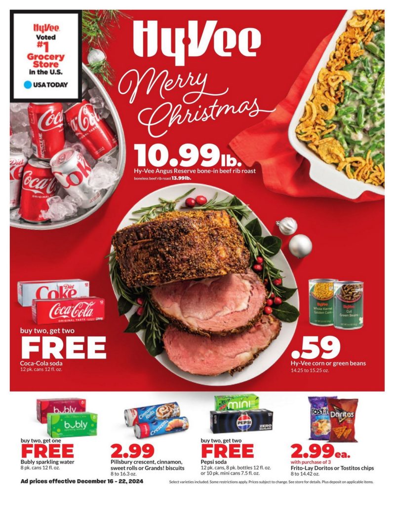 Hy-Vee Weekly Ad Dec 16 – Dec 22, 2024 (Christmas Promotion Included)