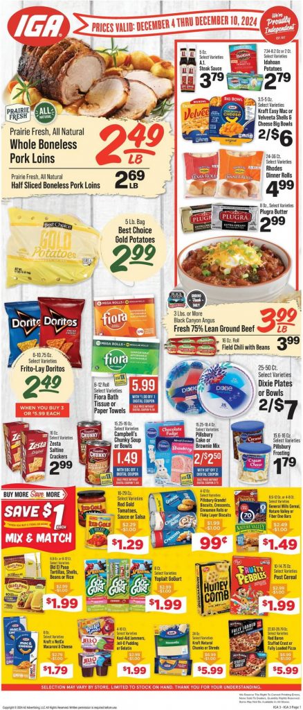 IGA Weekly Ad Dec 04 – Dec 10, 2024