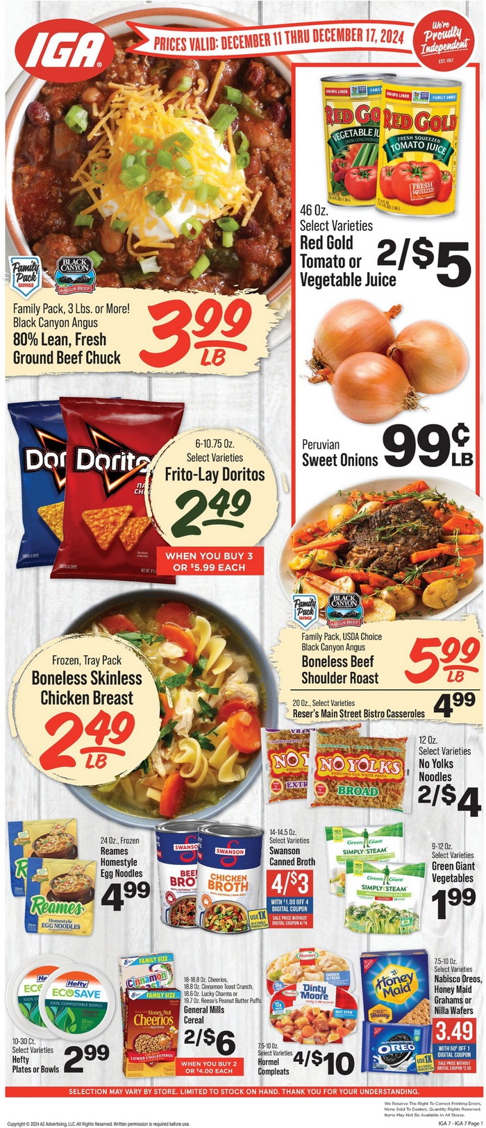 IGA Weekly Ad Dec 11 – Dec 17, 2024