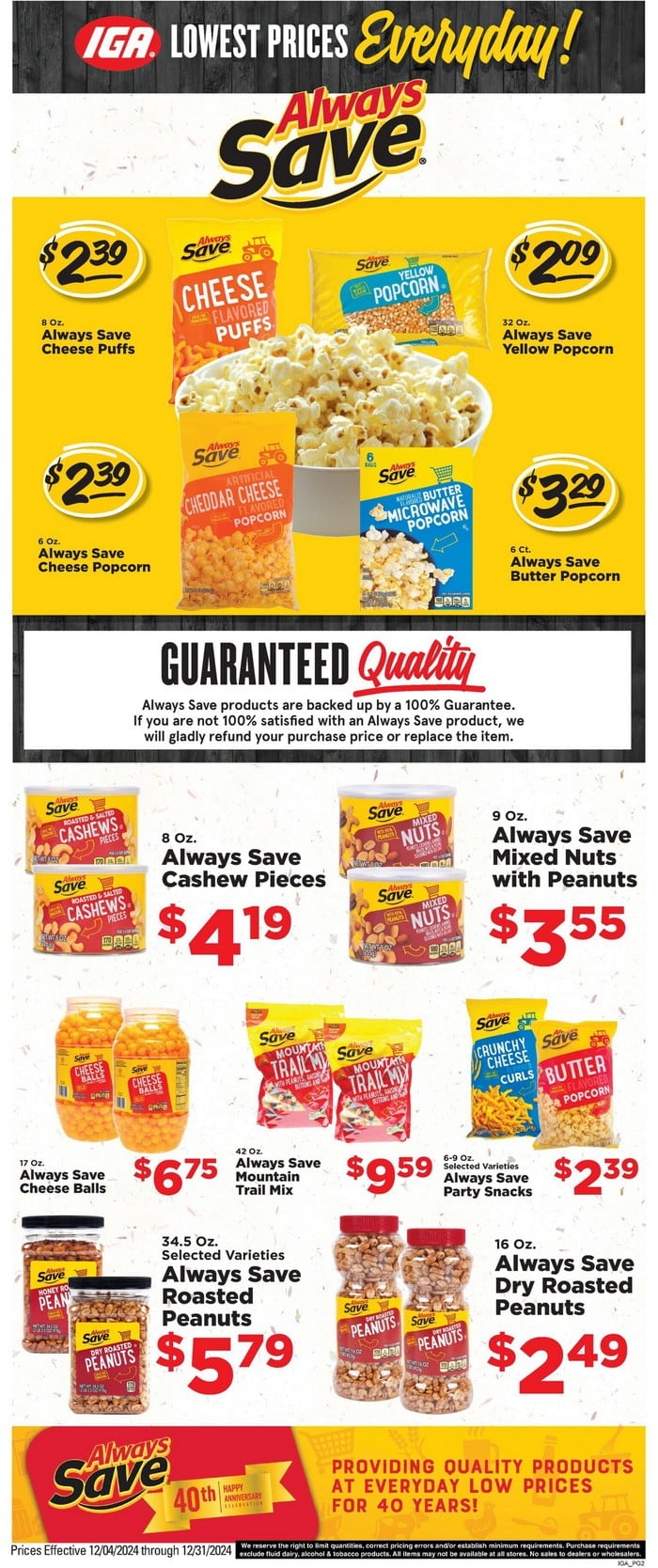 IGA Weekly Ad Dec 26 – Dec 31, 2024 (New Year Promotion Included)