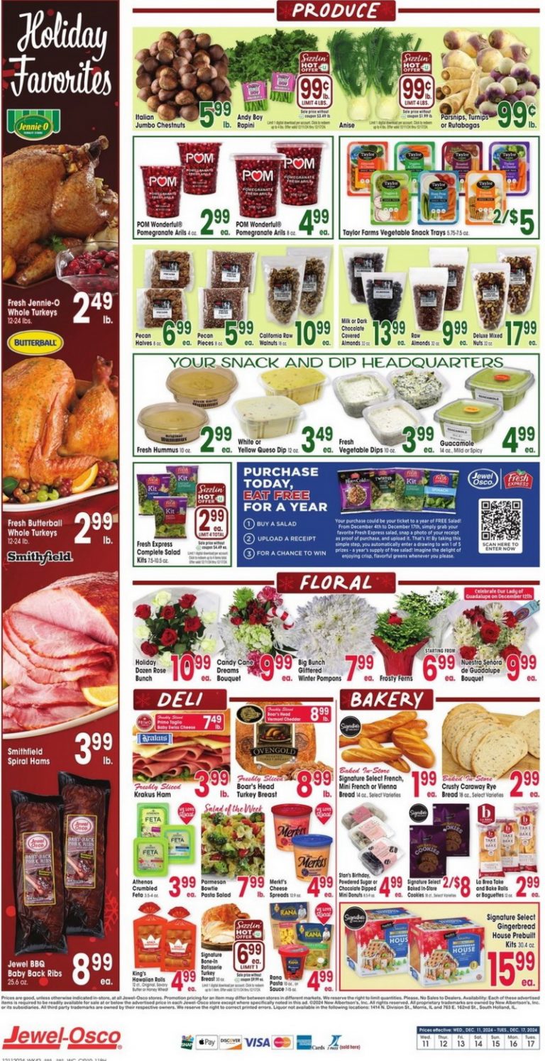 Jewel Osco Weekly Ad Dec 11 – Dec 17, 2024