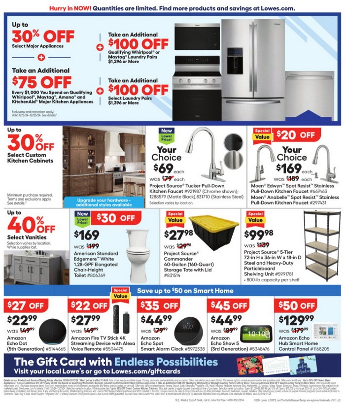 Lowe's In Store Promotion Ad Dec 05 – Dec 11, 2024