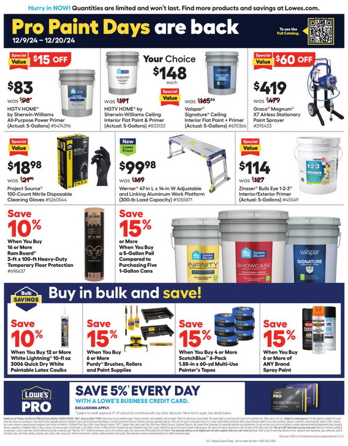 Lowe's Pro Ad Dec 09 – Dec 20, 2024