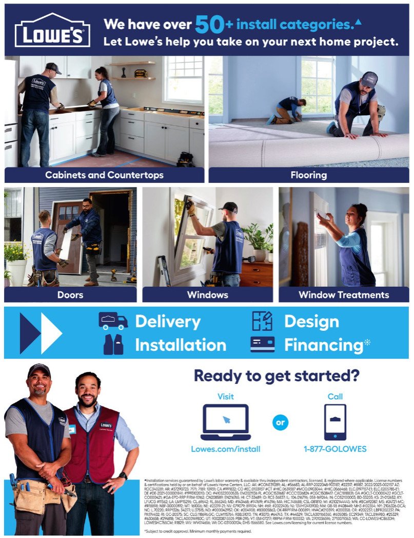 Lowe's In Store Promotion Ad Dec 19 – Dec 25, 2024