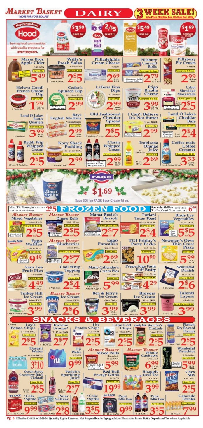 Market Basket Weekly Ad Dec 08 – Dec 28, 2024 (Christmas Promotion Included)