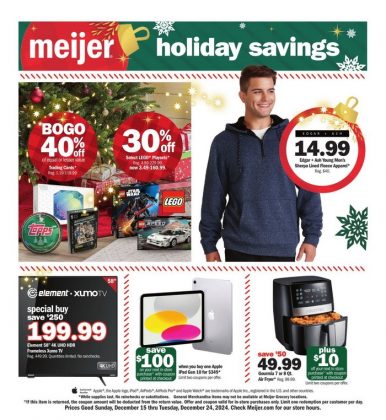 Meijer Holiday Ad Dec 15 – Dec 24, 2024