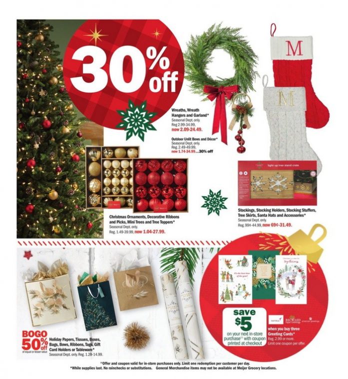 Meijer Holiday Ad Dec 15 – Dec 24, 2024