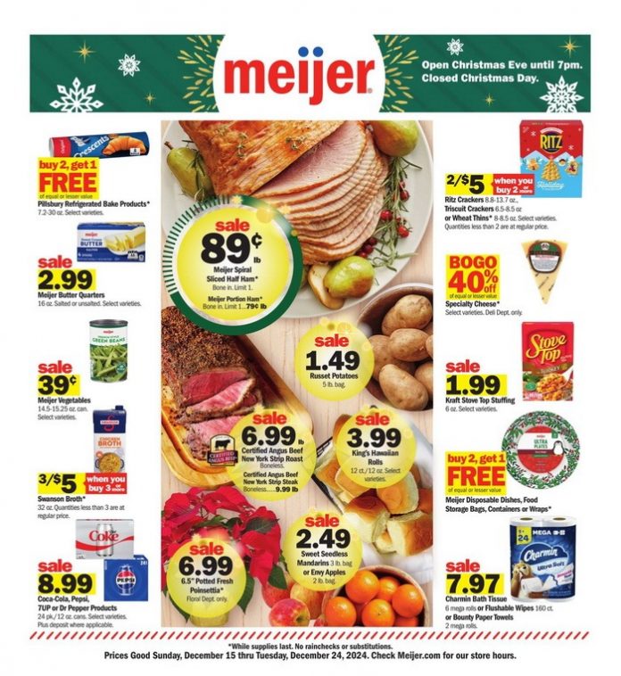 Meijer Weekly Ad Dec 15 – Dec 24, 2024 (Christmas Promotion Included)